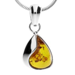 OSTSEE-SCHMUCK Damen Kette mit Anh&auml;nger "OSTSEE-SCHMUCK Kette mit Anh&auml;nger Jeska 20 mm", 42cm, Silber 925 (Sterlingsilber), L: 40, silber, Silber 925