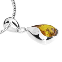 OSTSEE-SCHMUCK Damen Kette mit Anh&auml;nger "OSTSEE-SCHMUCK Kette mit Anh&auml;nger Jeska 20 mm", 40cm, Silber 925 (Sterlingsilber), L: 40, silber, Silber 925