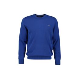 Gant Herren Sweater "Strickpullover CLASSIC COTTON C-NECK", blau, Gr. XXXL, Obermaterial: 100% Baumwolle CO., Sweatshirts