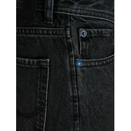 Jack & Jones Kinder Relax-fit-Jeans "JJICHRIS JJORIGINAL SQ 737 JNR", schwarz, Gr. 152, JACK & JONES JUNIOR, unifarben, Denim/Jeans, Obermaterial: 100% Baumwolle,