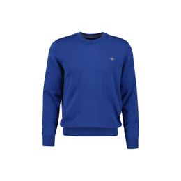 Gant Herren Sweater "Strickpullover CLASSIC COTTON C-NECK", blau, Gr. XL, Obermaterial: 100% Baumwolle CO., Sweatshirts