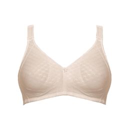 SuSa Damen B&uuml;gelloser BH "BH ohne B&uuml;gel Topsy Plus", Gr. 85, beige, Stoff, Obermaterial: 40% Baumwolle CO. 30% Polyamid PA. 30% Elasthan EL., BHs