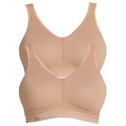 Anita Damen Sport-BH "Sport BH light & firm", Gr. 95, beige, Stoff, Obermaterial: 80% Polyamid PA. 20% Elasthan EL., BHs