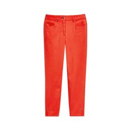 Madeleine Mode MADELEINE Damen Regular-fit-Jeans "7/8 Jeans Schlanke 7/8-Jeans mit Strass-Dekoration"weiß, Gr. 19, Obermaterial: 98% Baumwolle CO. 2% Elasthan EL.,