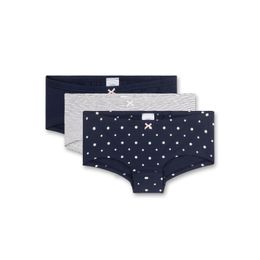 Sanetta M&auml;dchen Panty "Panty 3er Pack", Gr. 176, blau, Obermaterial: 95% Baumwolle CO. 5% Elasthan EL., Unterhosen