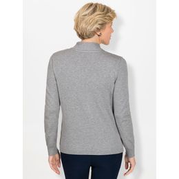 CLASSIC Damen Strickpullover "Pullover", grau, Gr. 40, unifarben, 50% Modal, 30% Polyamid, 20% Polyester, Pullover