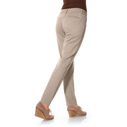 Heine Damen Chinohose, beige, Gr. 38, unifarben, 98% Baumwolle, 2% Elasthan, Hosen