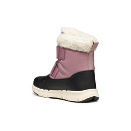 Geox M&auml;dchen Winterboots "J FLEXYPER GIRL B AB", Gr. 30, schwarz, Synthetik, Textil, Schuhe, Snowboots, Klettstiefel mit Warmfutter, Gr&ouml;&szlig;enschablone