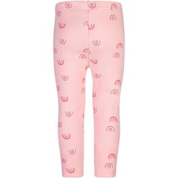 happy girls M&auml;dchen Leggings, rosa, Gr. 116, bedruckt, Jersey, Obermaterial: 60% Polyester, 35% Baumwolle, 5% Elasthan, Hosen, im tollen