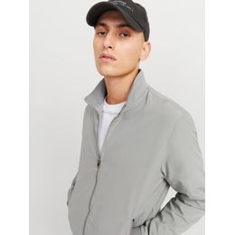 Jack & Jones JACK & JONES Herren Blouson "JJERUSH Stylisch, funktional, ideal f&uuml;r Herbst, pflegeleicht", grau, Gr. M, unifarben, Web, Obermaterial: 100%