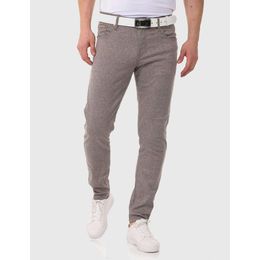 Cipo & Baxx CIPO & BAXX Herren Stoffhose "Hose", grau, Gr. 32, unifarben, 41% Baumwolle, 37% Polyester, 20% Viskose, 2% Elasthan, Hosen, im unifarbenen Look