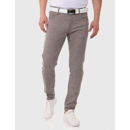 Cipo & Baxx CIPO & BAXX Herren Stoffhose "Hose", grau, Gr. 31, unifarben, 41% Baumwolle, 37% Polyester, 20% Viskose, 2% Elasthan, Hosen, im unifarbenen Look