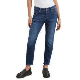 Marc O'Polo MARC O'POLO Damen Boyfriend-Jeans "aus softem Baumwoll-Stretch", blau, Gr. 25, unifarben, Obermaterial: 92% Baumwolle, 6% Elastomultiester, 2%