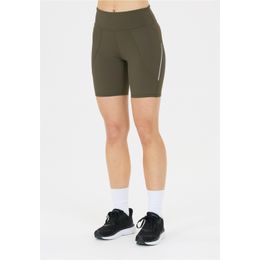 Lauftights Endurance "Talori", Damen, Gr. 34, EURO-Gr&ouml;&szlig;en, dunkelgr&uuml;n, 77% Polyamid, 23% Elasthan, unifarben, Hosen, mit diskreten Seitentaschen