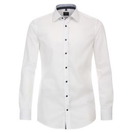 Venti Herren Businesshemd "Venti Businesshemd extra langer Arm 72cm uni", wei&szlig;, Gr. 41, unifarben, 100% Baumwolle, Hemden