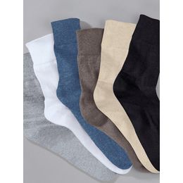 w&auml;schepur W&Auml;SCHEPUR Damen Socken, Gr. 1, grau, 90% Baumwolle, 8% Polyamid, 2% Elasthan, Socken