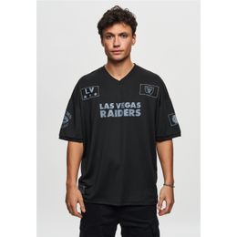 Recovered Herren T-Shirt "NFL Raiders LV 20 Oversized", schwarz, Gr. XL, bedruckt, 100% Polyester, Shirts, im zeitlosen Design