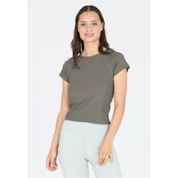 ENDURANCE ATHLECIA ATHLECIA Damen Funktionstop "Rosier", gr&uuml;n, Gr. 38, unifarben, 88% Polyamid, 12% Elasthan, Tops, Mit Quick-Dry-Funktion