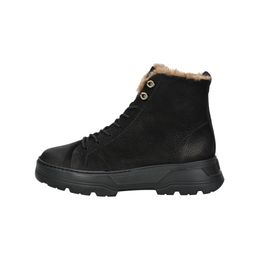 Paul Green Damen Schn&uuml;rstiefelette "Paul Green Stiefelette Nubukleder", Gr. 38, schwarz, Nubukleder, Schuhe