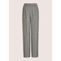 Madeleine Mode MADELEINE Damen Bundfaltenhose "Bundfalten-Hose Glencheck-Hose mit weitem Bein", bunt, Gr. 34, Obermaterial: 58% Polyester PES. 40% Viskose CV. 2%
