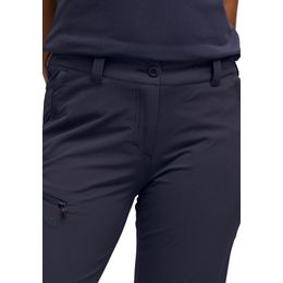 Maier Sports Damen Funktionshose "Inara slim", blau, Gr. 80, 90% Polyamid, 10% Elasthan, Hosen, Herren Wanderhose, atmungsaktive Outdoor-Hose, 4