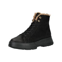 Paul Green Damen Schn&uuml;rstiefelette "Paul Green Stiefelette Nubukleder", Gr. 41, schwarz, Nubukleder, Schuhe