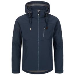 ANKERGLUT Herren Softshelljacke "PEAK CREEK MEN", blau, Gr. S, 96% Polyester; 4% Elasthan, Jacken, auch in Gro&szlig;en Gr&ouml;&szlig;en erh&auml;ltlich