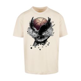 F4NT4STIC Damen T-Shirt "Basketball Adler", beige, Gr. XS, Obermaterial: 100% Baumwolle, Shirts, Print