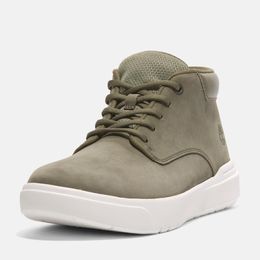 Timberland Herren Schnürboots "SENECA BAYMID LACE UP SNEAKER", Gr. 41,5, grün, Leder, Schuhe, Winterstiefel, Schnürstiefel, Winterschuhe