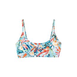 Venice Beach Damen Bustier-Bikini-Top "Caru", blau, Gr. 34, bedruckt, Recycling-Polyamid, Bikini-Oberteile, mit modernem Allover-Print
