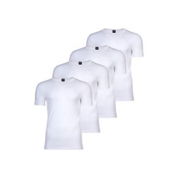 BOSS Herren Unterhemd "Unterhemd TShirtRN 2P Modern 4er Pack", Gr. XXL, wei&szlig;, Obermaterial: 95% Baumwolle CO. 5% Elasthan EL., Unterhemden