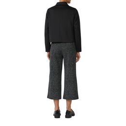Damen Hemdjacke, schwarz, Gr. 34, s.Oliver BLACK LABEL, unifarben, Web, Obermaterial: 92% Polyester, 8% Elasthan. Futter: 100% Polyester, Jacken, mit