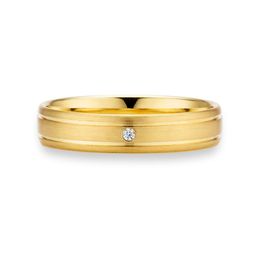Phoenix PH&Ouml;NIX Damen Trauring "Schmuck Partnerring Ehering Verlobungsring Freundschaftsring", 53, 0,01 SI = kleine Einschl&uuml;sse mit Brillant, Silber 925