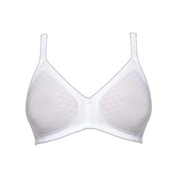 SuSa Damen B&uuml;gelloser BH "BH ohne B&uuml;gel Topsy", Gr. 80, wei&szlig;, Stoff, Obermaterial: 40% Baumwolle CO. 30% Polyamid PA. 30% Elasthan EL., BHs