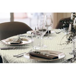 Tischdecke WIRTH, B:120cm L:120cm, grau, Baumwolle, Polyester, Tischdecken, "Telfort"