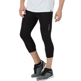 TRIGEMA Herren Funktionshose "TRIGEMA 3/4 Radlerhose", schwarz, Gr. M, 85% Polyester (Bioactive), 15% Elasthan, Hosen