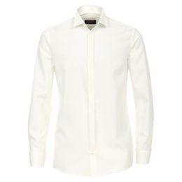Casamoda Herren Businesshemd "Casamoda Businesshemd Langarm uni", beige, Gr. 41, unifarben, 100% Baumwolle, Hemden