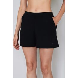 JOOP! JOOP Damen Shorts "Cosy", Gr. 42, schwarz, Jersey, Obermaterial: 95% Baumwolle, 5% Elasthan, unifarben, Hosen, mit bequemem Stretchbund