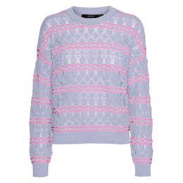 Véro Moda Vero Moda Pullover in Hellblau/ Pink - 48% | Größe M | Damen-pullover-cardigans