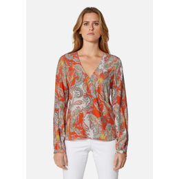 Madeleine Mode MADELEINE Damen Langarmbluse "Bluse Bluse mit Paisleymuster", bunt, Gr. 46, Obermaterial: 100% Viskose CV., Blusen