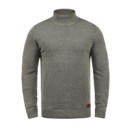 Blend Herren Rollkragenpullover "Rollkragenpullover BHLatif", grau, Casual, Gr. XXL, unifarben, Feinstrick, Obermaterial: 50% Baumwolle CO. 50%