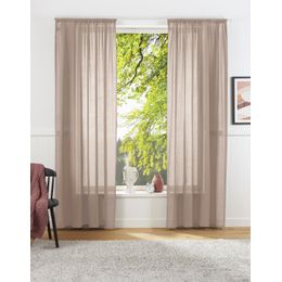 Vorhang, B:135cm H:145cm, rosa, LeGer Home by Lena Gercke, Baumwolle, Polyester, Wohnzimmer, Gardinen, "Lanea", Leinenoptik, 1 Schal, verschiedene