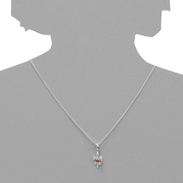 OSTSEE-SCHMUCK Damen Kette mit Anh&auml;nger "OSTSEE-SCHMUCK Kette mit Anh&auml;nger Lilie Kette mit Anh&auml;nger Lilie", 42cm, Silber 925 (Sterlingsilber), L: 42,