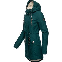 Ragwear Damen Wintermantel "Elsie", grau, Gr. M, Au&szlig;enmaterial: 65% Polyester, 35% Baumwolle; Innenfutter: 100% Polyester; Wattierung: 100%