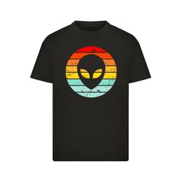 F4NT4STIC M&auml;dchen T-Shirt "Alien Retro Sonnenuntergang", schwarz, Gr. 122, Obermaterial: 100% Baumwolle, Shirts, Premium Qualit&auml;t