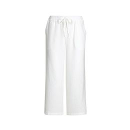 GOLDNER Damen 2-in-1-Hose "Sommerhose mit Rundumschlupfbund", wei&szlig;, Gr. 40, Obermaterial: 100% Leinen LI., Hosen, Ohne