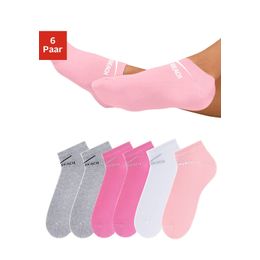 Venice Beach Damen Sneakersocken "Damen Kinder Sportsocken, Laufsocken, Kurzsocken", Gr. 31, bunt, Baumwolle, Elasthan, Polyamid, uni und meliert,