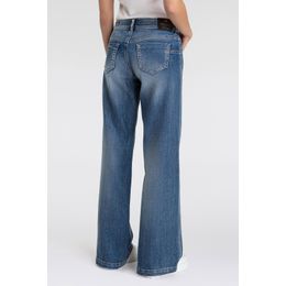 Herrlicher Damen Bootcut-Jeans "Edna Denim Comfort", blau, Gr. 34, Denim/Jeans, Obermaterial: 98% Baumwolle, 2% Elasthan, Jeans