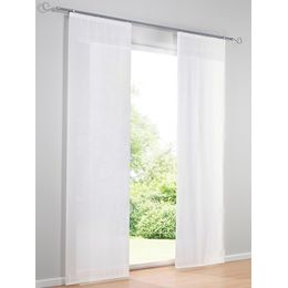 Schiebegardine HEINE HOME, B:60cm H:245cm, wei&szlig;, Polyester, Gardinen