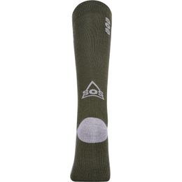 SOS Herren Socken "Arlberg", Gr. 35, gr&uuml;n, 40% Wolle, 40% Polyacryl, 11% Nylon, 7% Polyester, 2% Elasthan, mehrfarbig, Socken, mit atmungsaktiven und